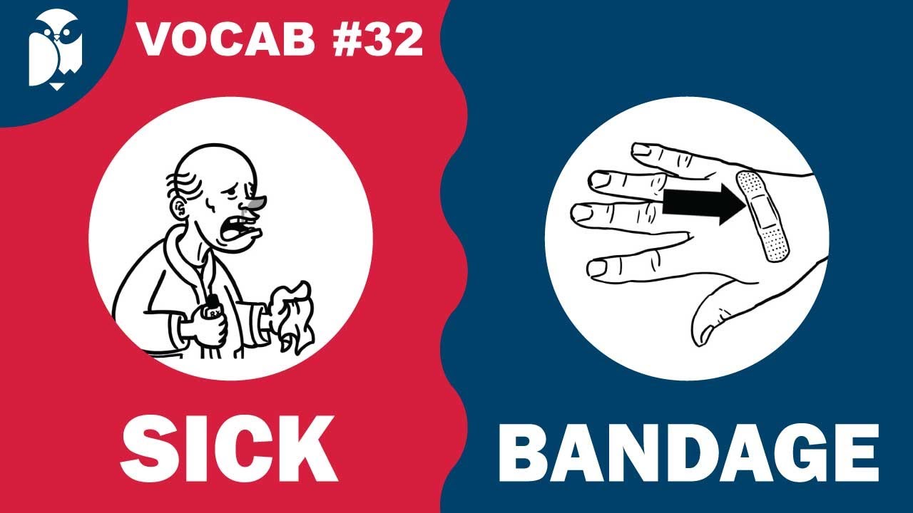 Lesson 32 - Beginner | ILLNESS & INJURY | Vocabulary | BASIC ESL ...