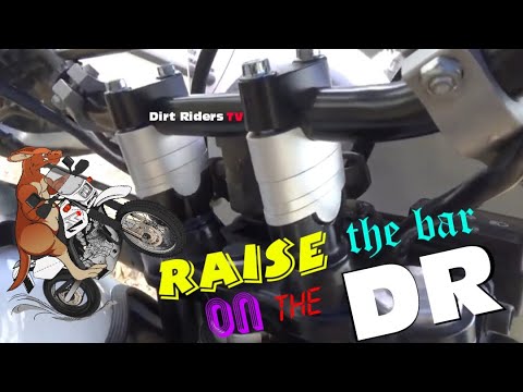 Raise the bar on the DR 650 quick and easy. - YouTube
