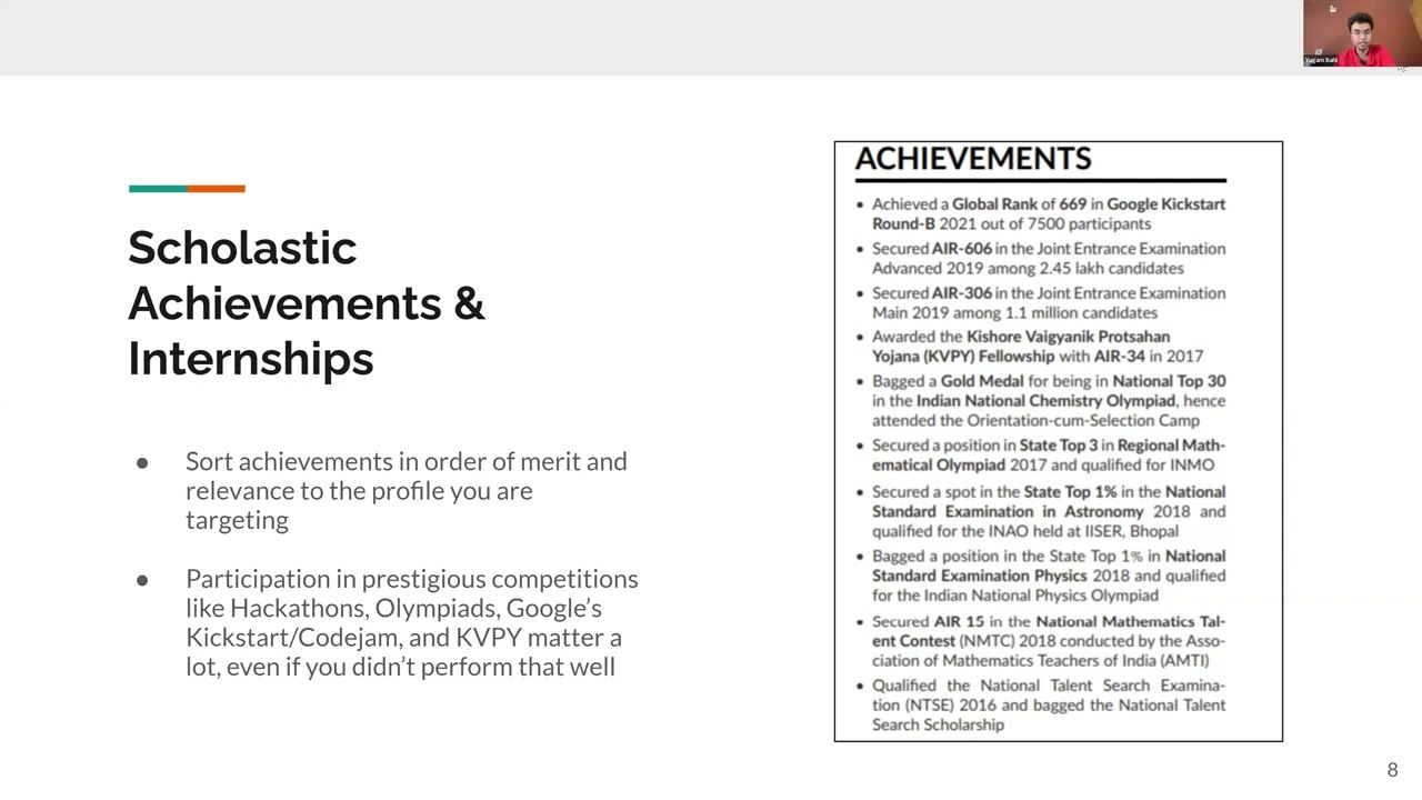 Resume Making Session Placement Preparation Series Youtube