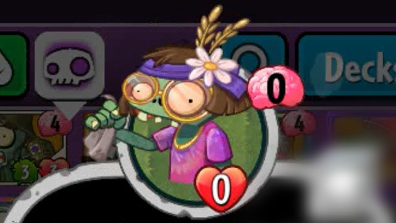 Plants vs Zombies Heroes - Unknown Card: Sneezing Zombie (Updated ...
