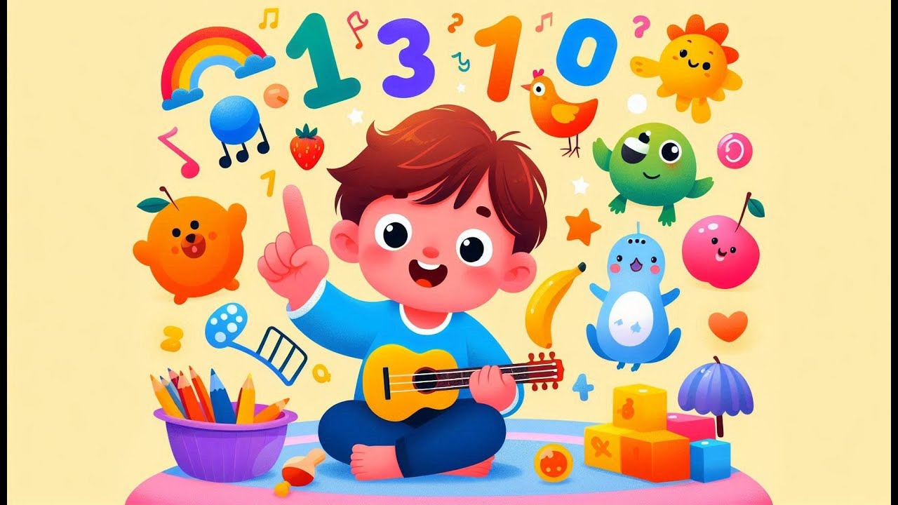 Sing Along Counting 1 to 10! | Fun Numbers Song for Toddlers | Cheerful ...