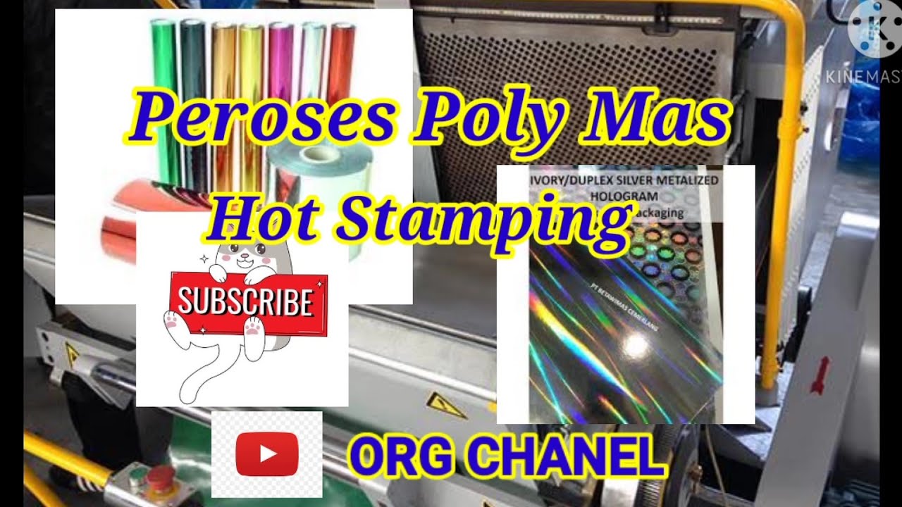 Cara Menggunakan Mesin Poly Mas( Hot Stamping ) Bagi Pemula - YouTube