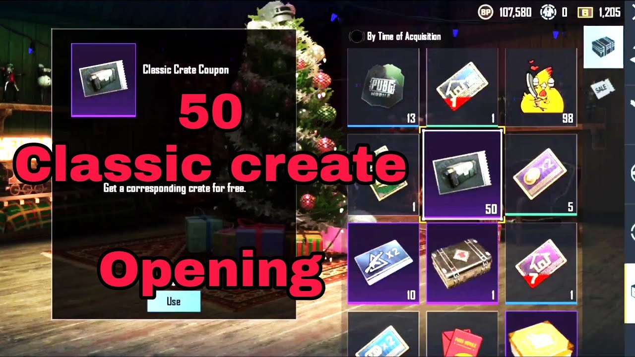 Unboxing 50 Classic create opening | PUBG MOBILE - YouTube