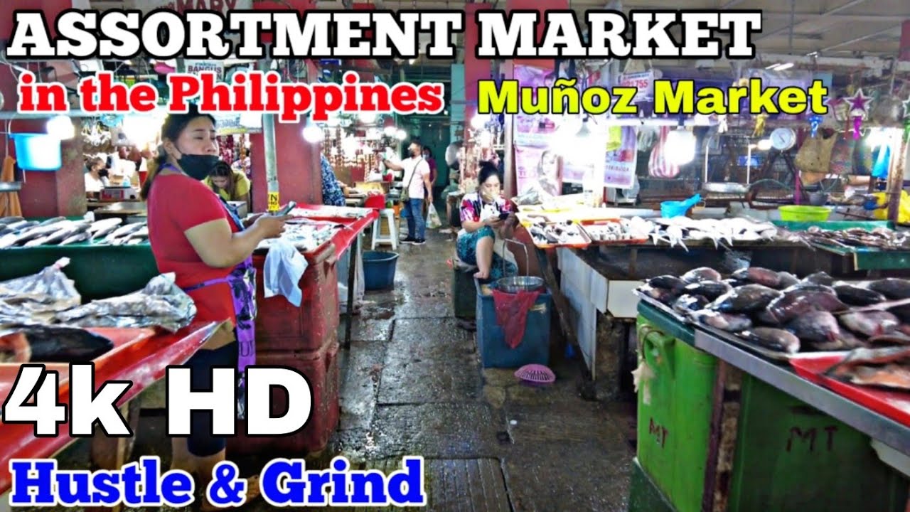 HUSTLE & GRIND MUNOZ Market Quezon City Philippine Walk Tour [4K ...