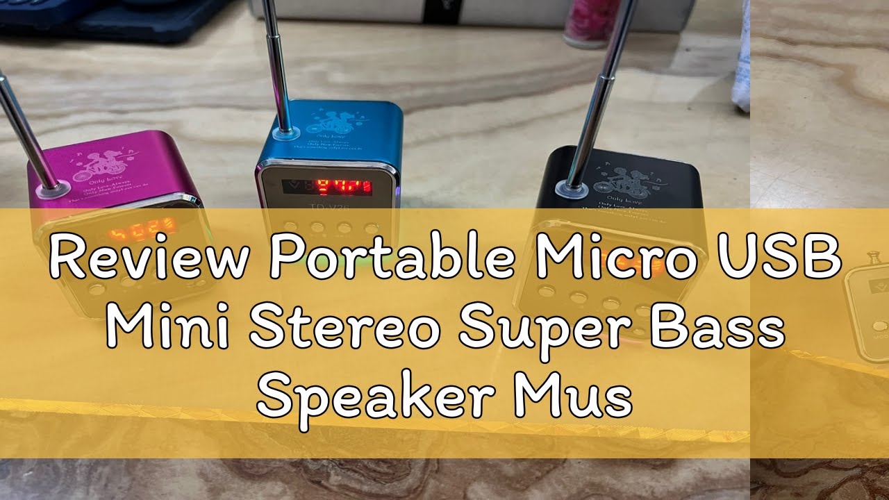 Review Portable Micro USB Mini Stereo Super Bass Speaker Music MP3/4 FM ...