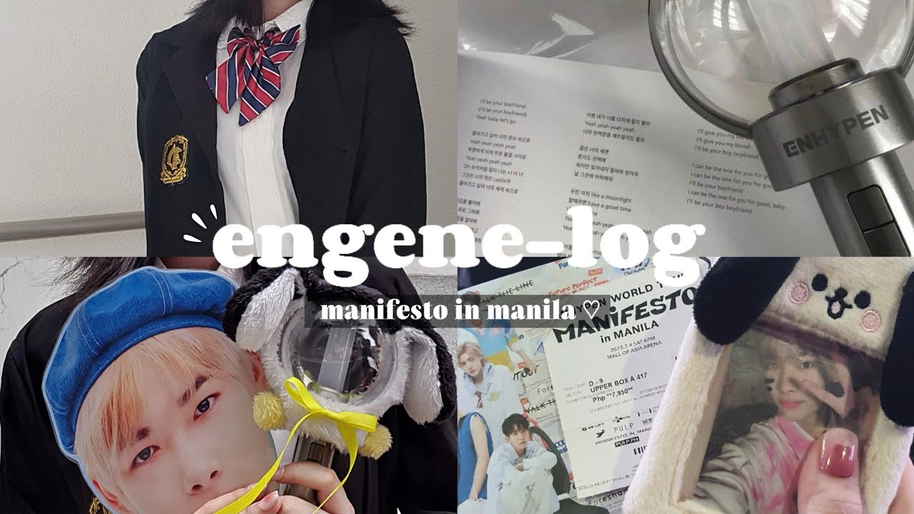 [ENGENE-loG] 💌 enhypen manifesto in manila concert vlog ! ꒰ fanzone ...