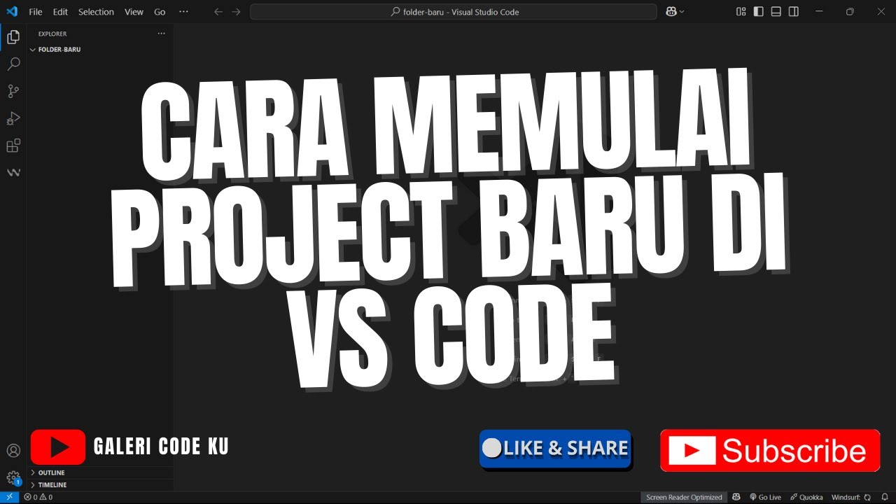 Tutorial VS Code: Cara Memulai Project Baru dengan Mudah - YouTube
