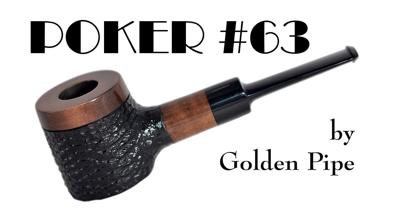 Poker #63 pear wood pipe by Golden Pipe (Poland) - YouTube