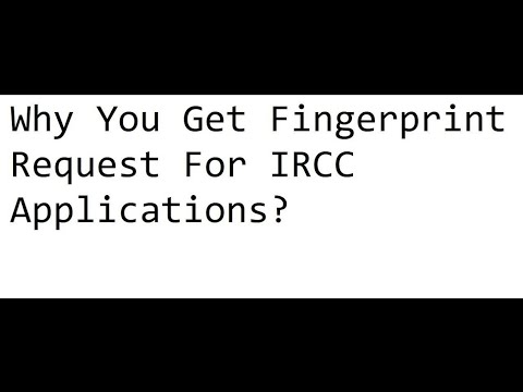 Why You Get Fingerprint Request For IRCC Applications? - YouTube