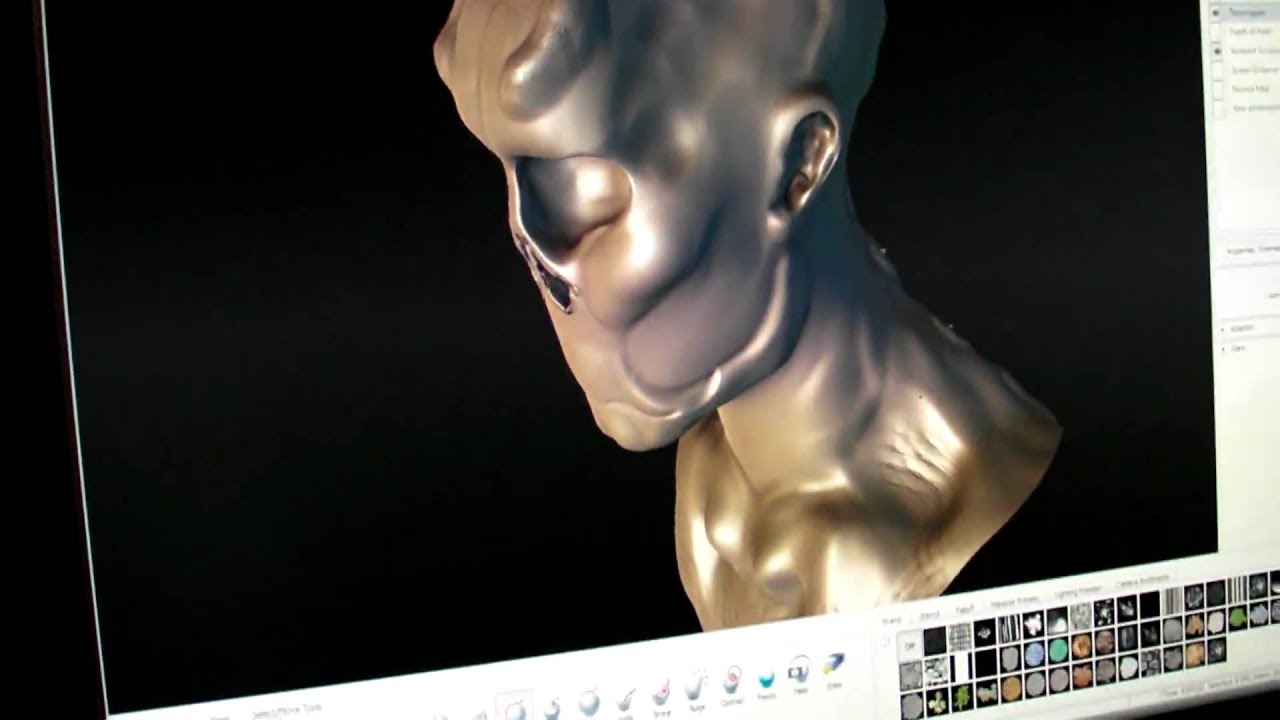 Mudbox 2010 running on a FirePro V8750 - IBC 2009 demo - YouTube