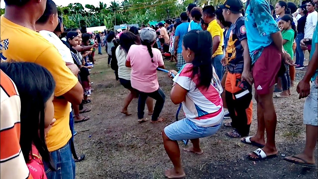 Part 2 Hilahan ng Lubid [Tug of War] Larong Pinoy Team Games - YouTube