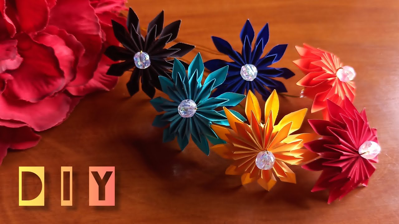 How To Make A 3D Flower DIY Origami Flower Making Ideas YouTube how-to-make-a-3d-flower-diy-origami-flower-making-ideas-youtube