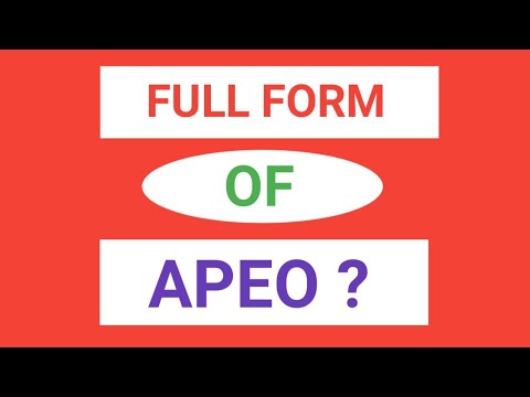 APEO FULL FORM (PART-1646)//WHAT IS THE FULL FORM OF APEO//FULL FORM OF ...