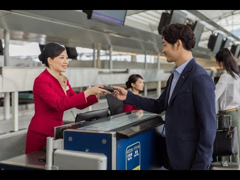 Airport Check-In Conversation English Listening (A2) - YouTube