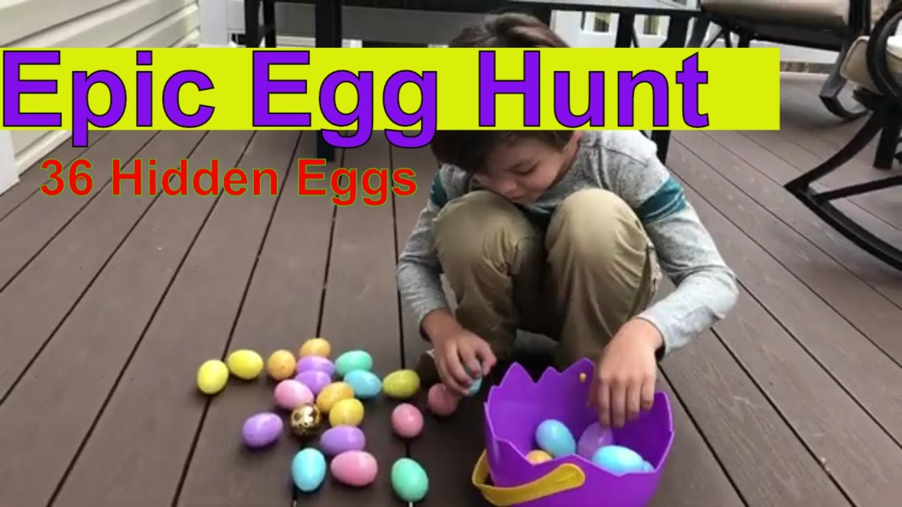 Surprise Easter Egg Hunt With Candy, Money - YouTube