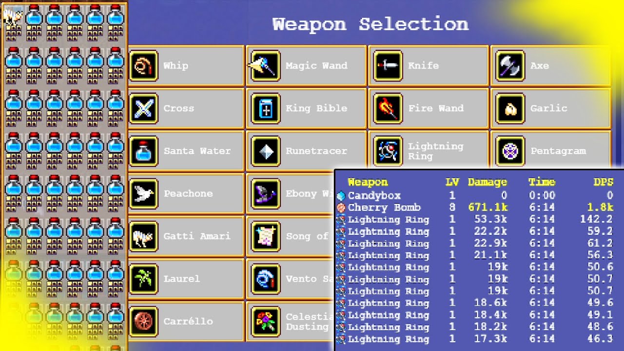 Exploiting Vampire Survivors By Combining Auto Clicker With Weapon ...