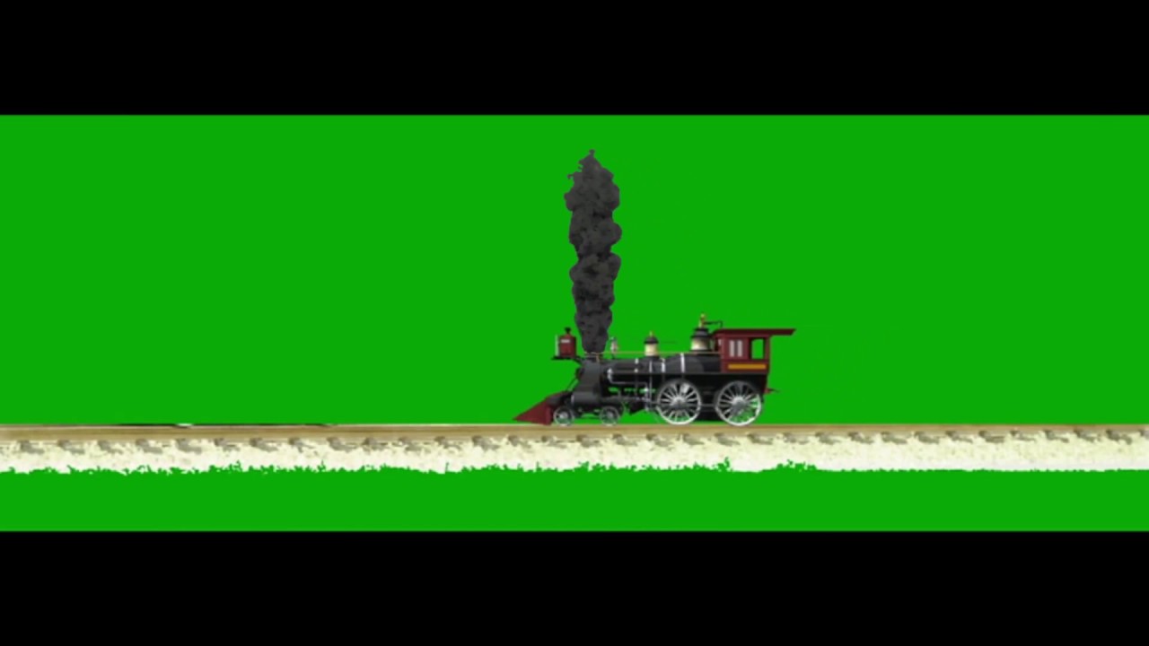 Steam Train engine Green Screen Video - YouTube