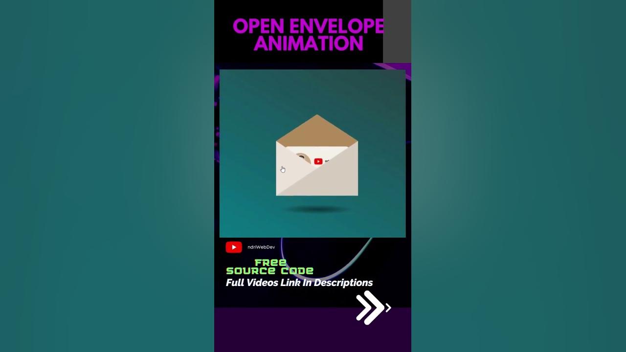 Open Envelope Animation Shorts Csseffect Htmltutorial Youtube
