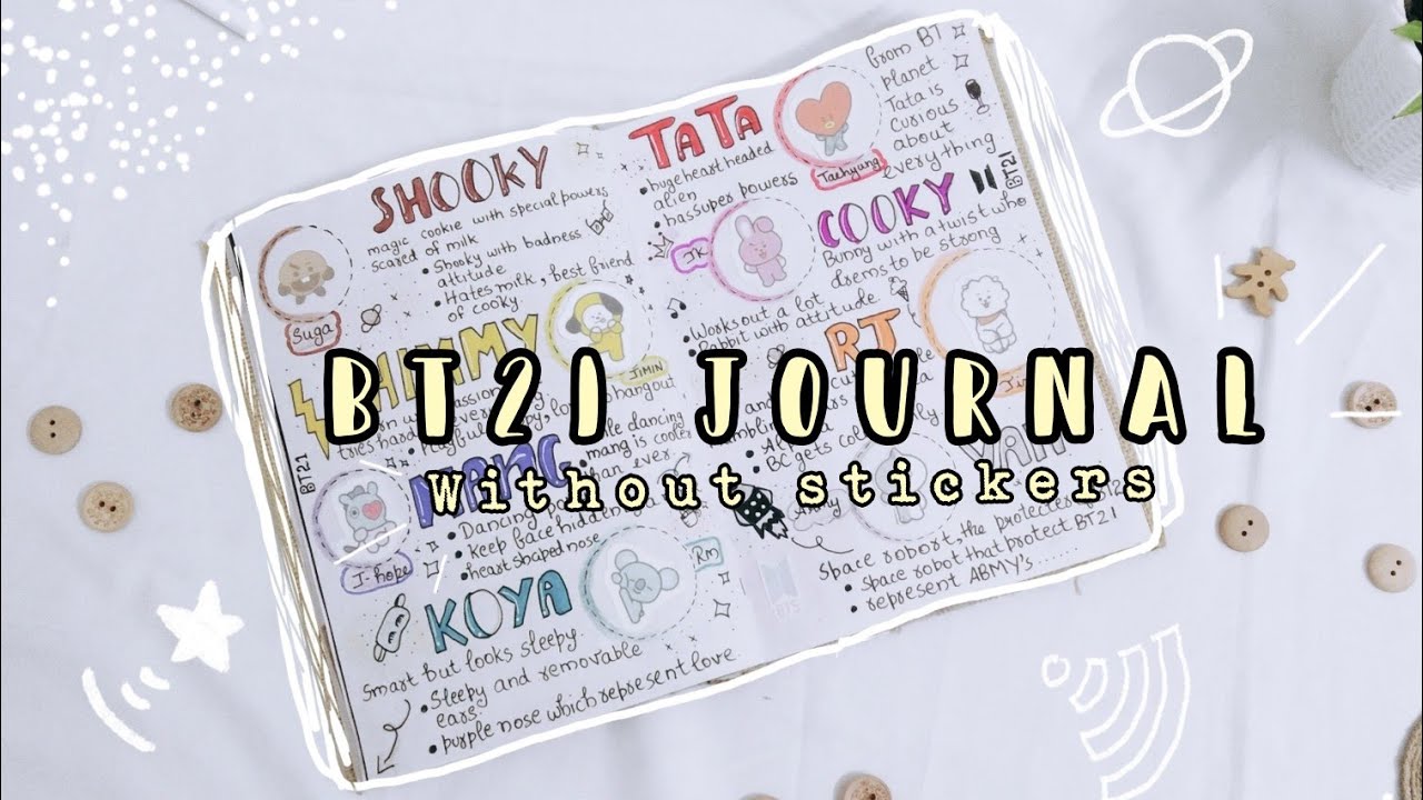 Journal With Me ~ BT21 Theme | BT21 Journal Ideas | BT21 Themed ...