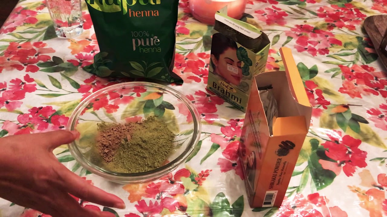 Henna pack for long hair - YouTube