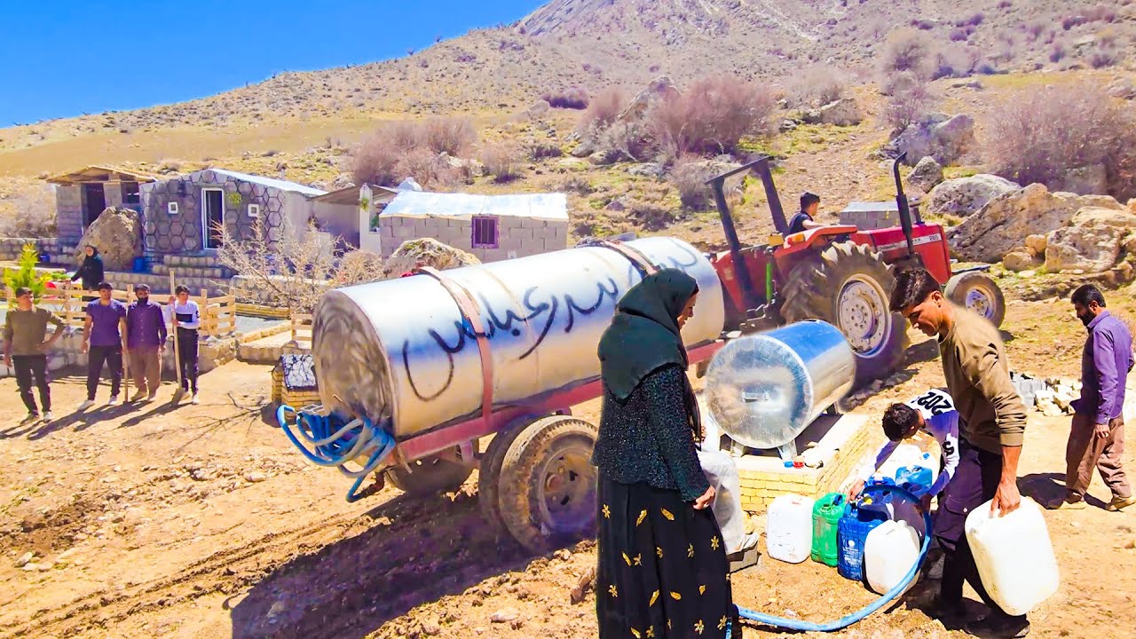 Bringing Water Abundance: Giant Water Tank for Amir and Family" - YouTube