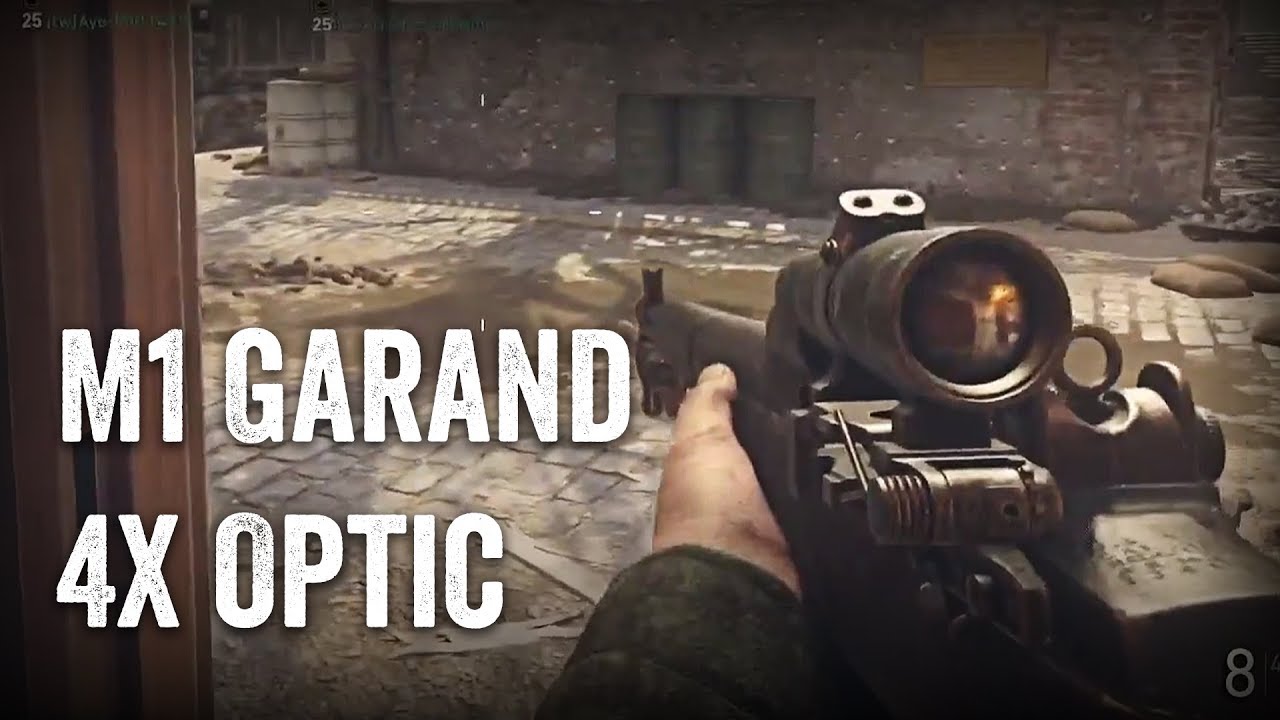 M1 Garand 4X Optic Scope Overview | COD WWII Beta - YouTube