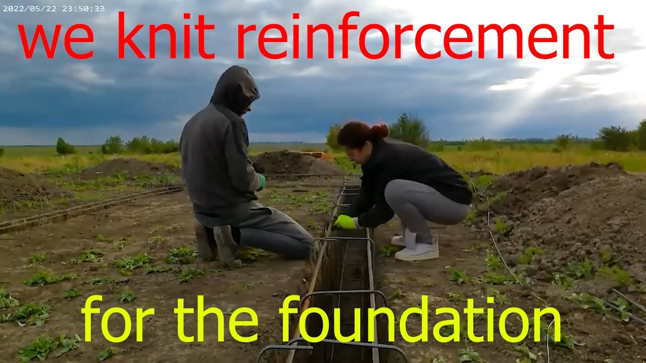 1. we knit reinforcement for the foundation - YouTube