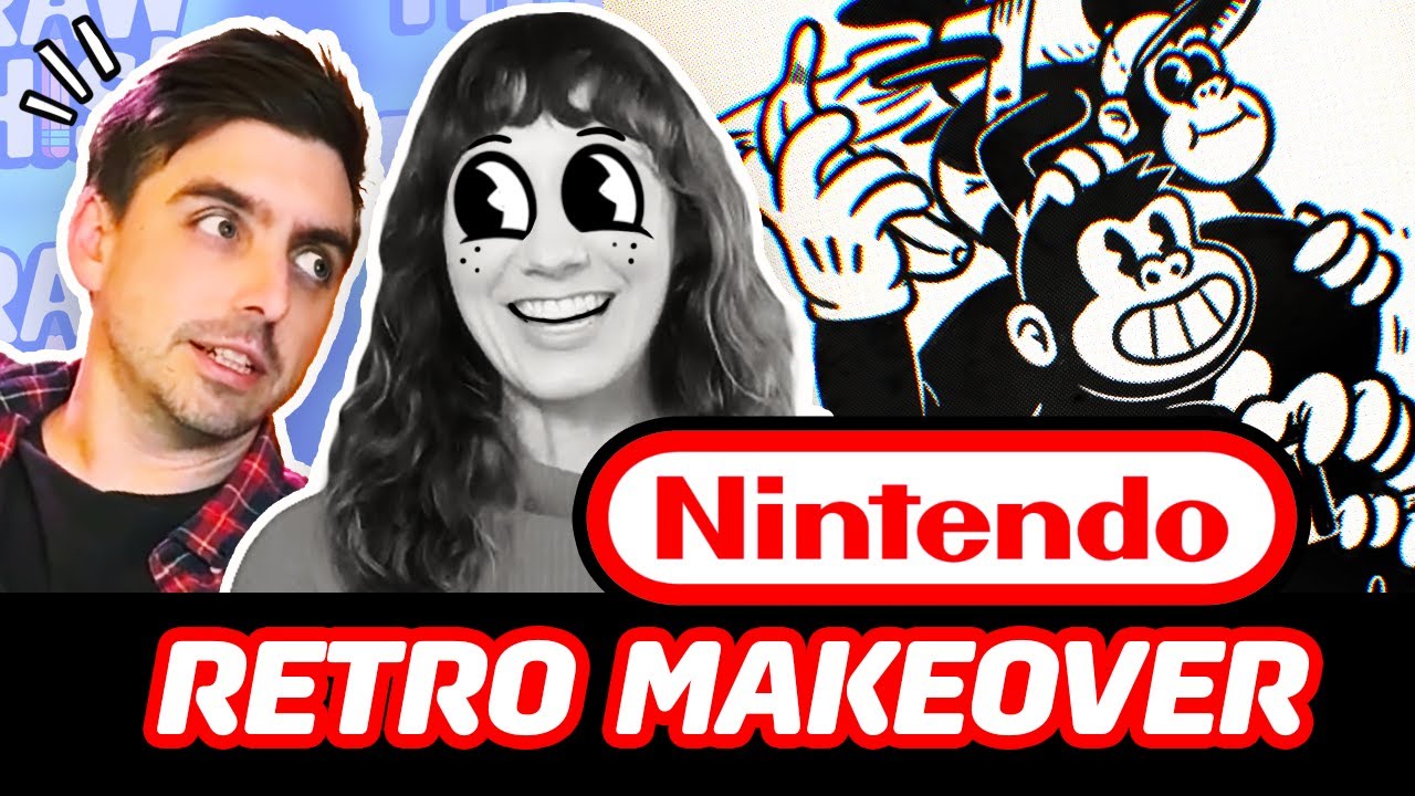 Nintendo Classic Characters Get a Retro Makeover! Drawing Rubber Hose ...