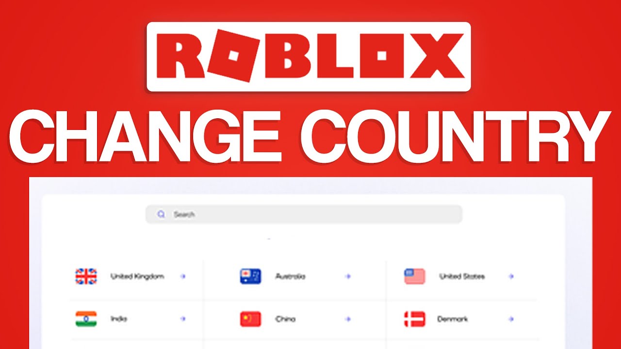 How To Change Roblox Country 2024 (Step by Step) - YouTube