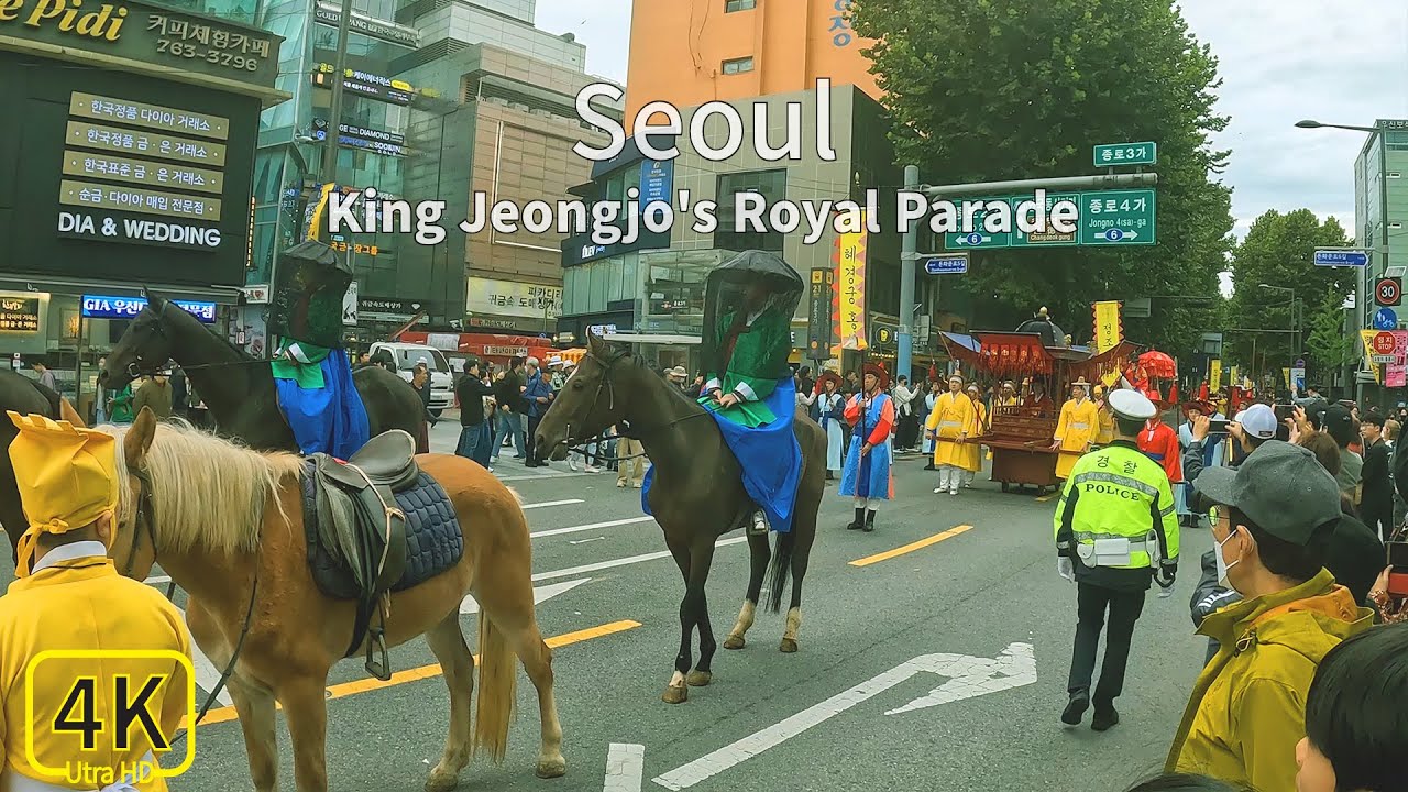 [4K]King Jeongjo's Royal Parade from Changdeokgung Palace to ...