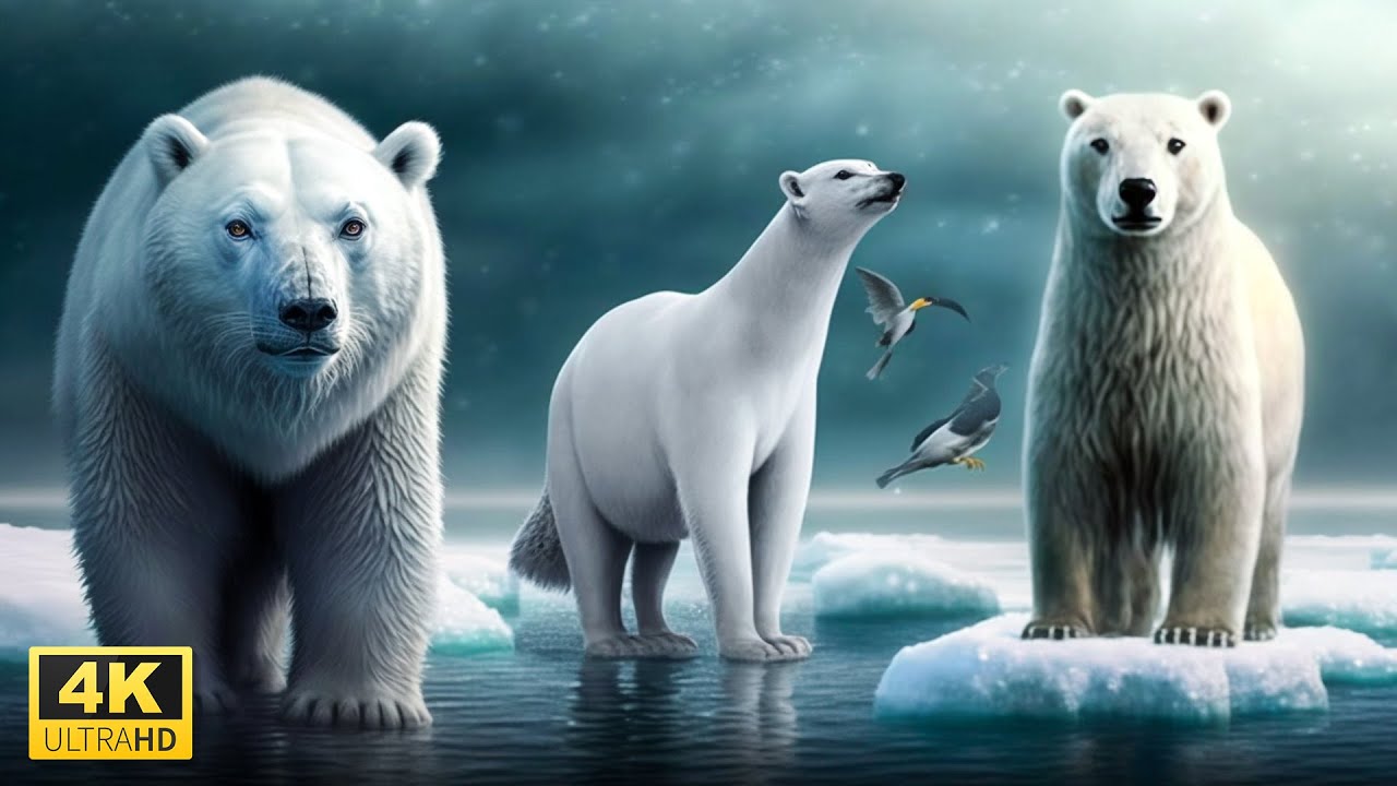 Wildlife Animal Kingdom [Arctic Animals] in 4K Video Ultra HD with ...