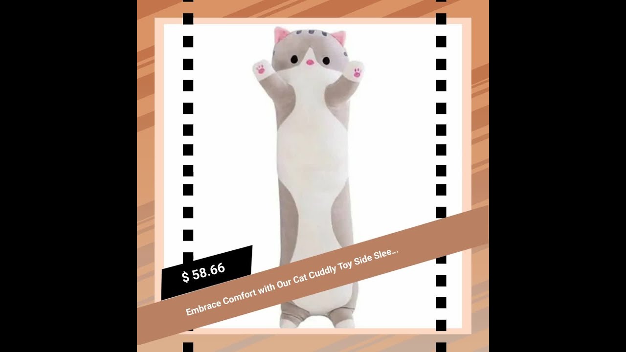 Embrace Comfort with Our Cat Cuddly Toy Side Sleeper Pillow - YouTube