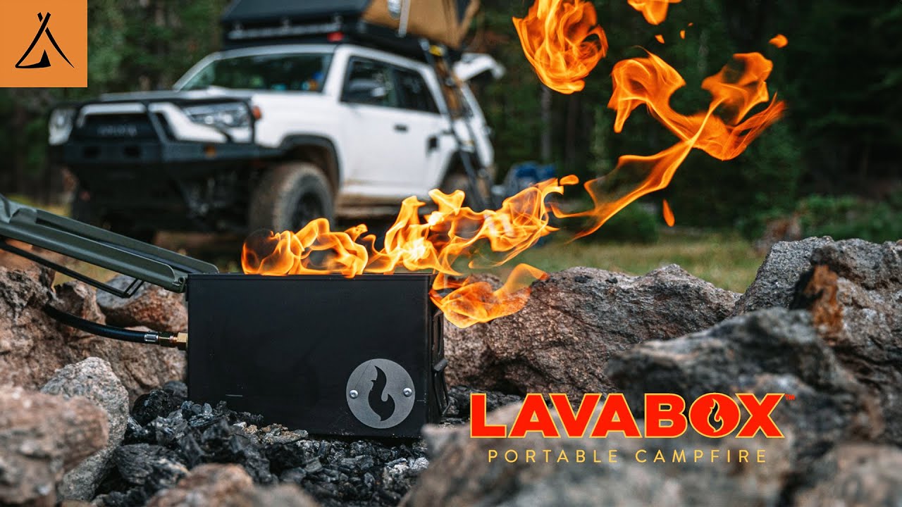 Fire Ban Compliant Campfires - LavaBox Portable Campfire - YouTube