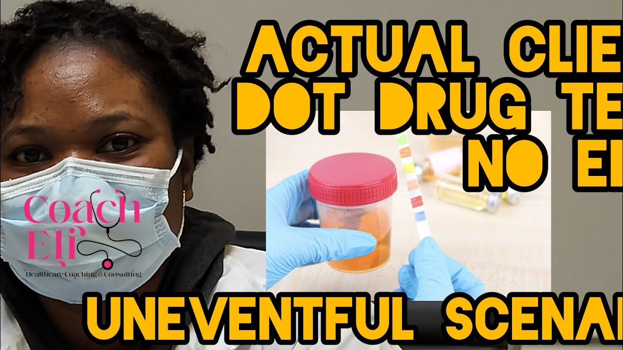 DOT Drug Test|Uneventful Scenario with a Client in the Lab|Real Life ...