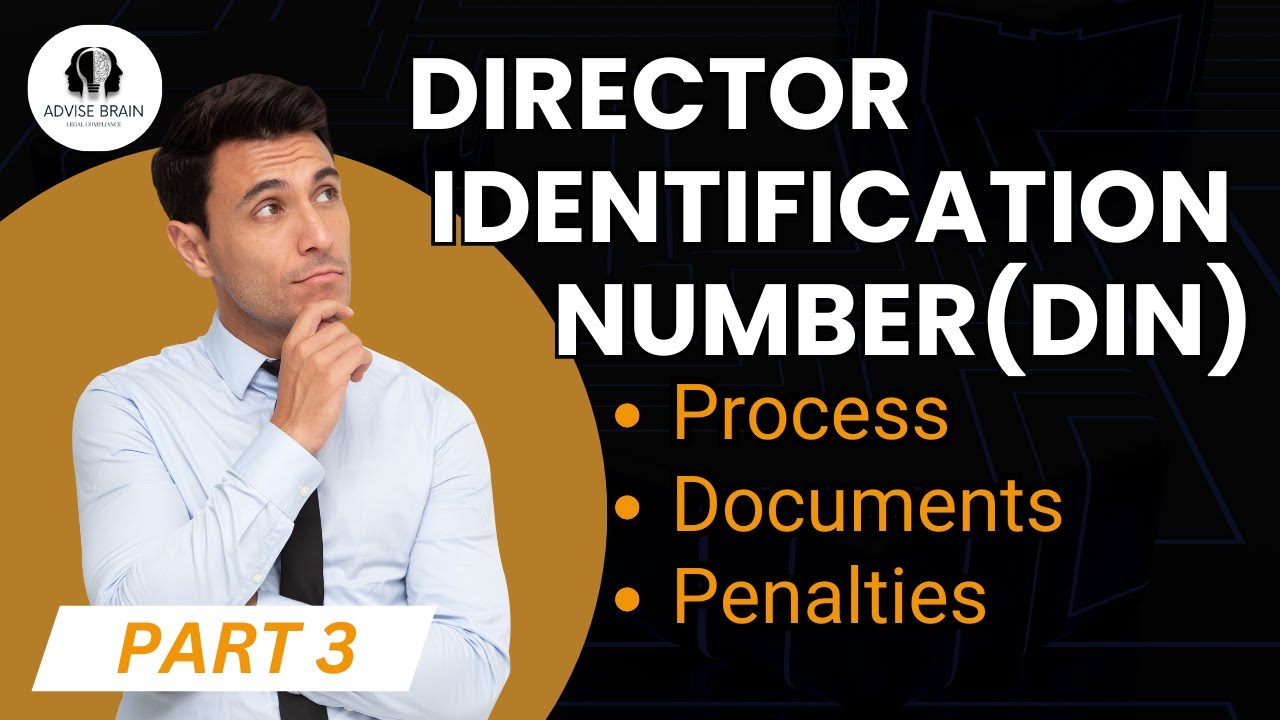 What is the Director Identification Number(DIN)? | Part 3 | DIN ...