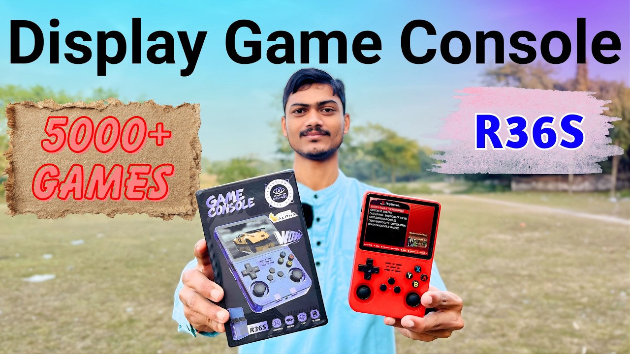 R36S Retro Game Box 🔥 15000+ Games Handheld Console Review - YouTube