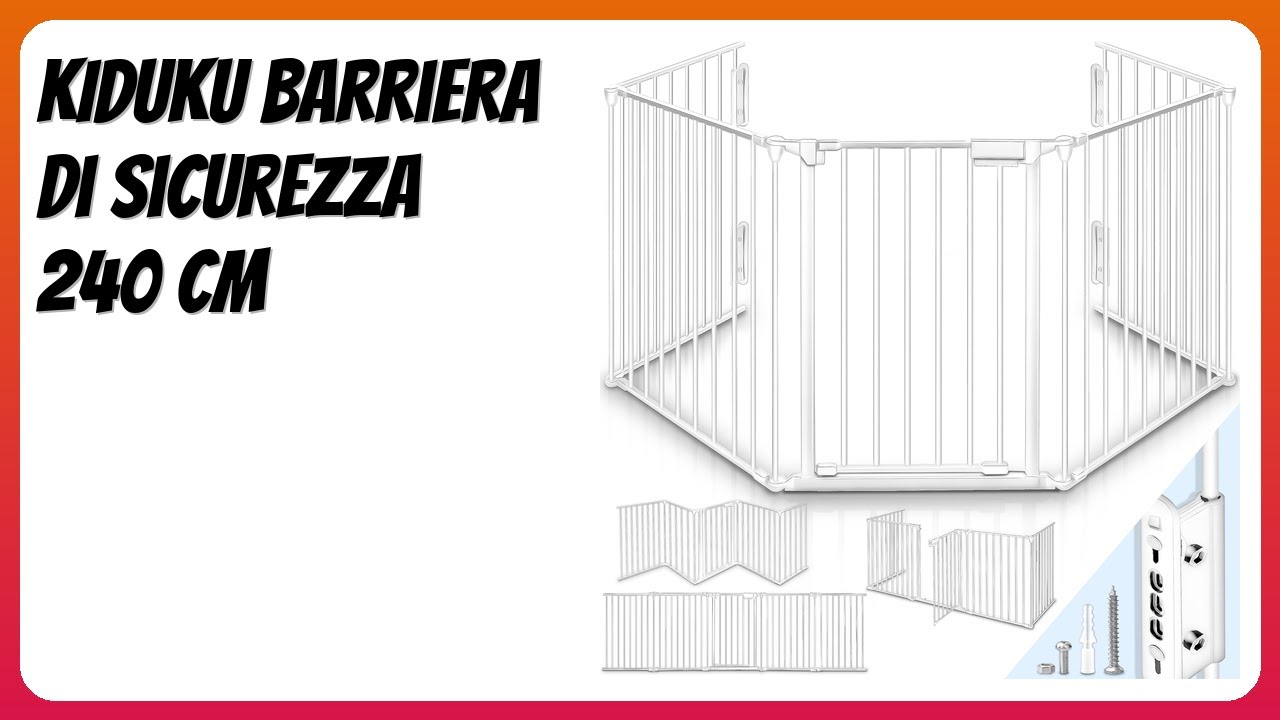 RECENSIONE (2026) : KIDUKU Barriera di Sicurezza 240 cm. DETTAGLI - YouTube