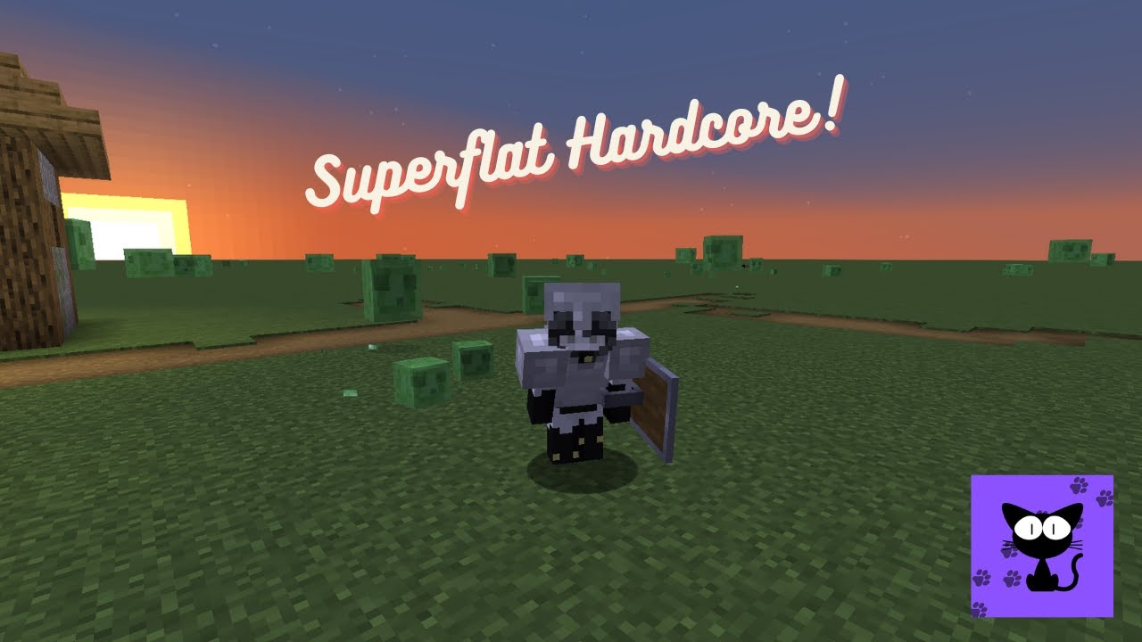 Surviving in Minecraft Superflat Hardcore! - Episode 1 - YouTube