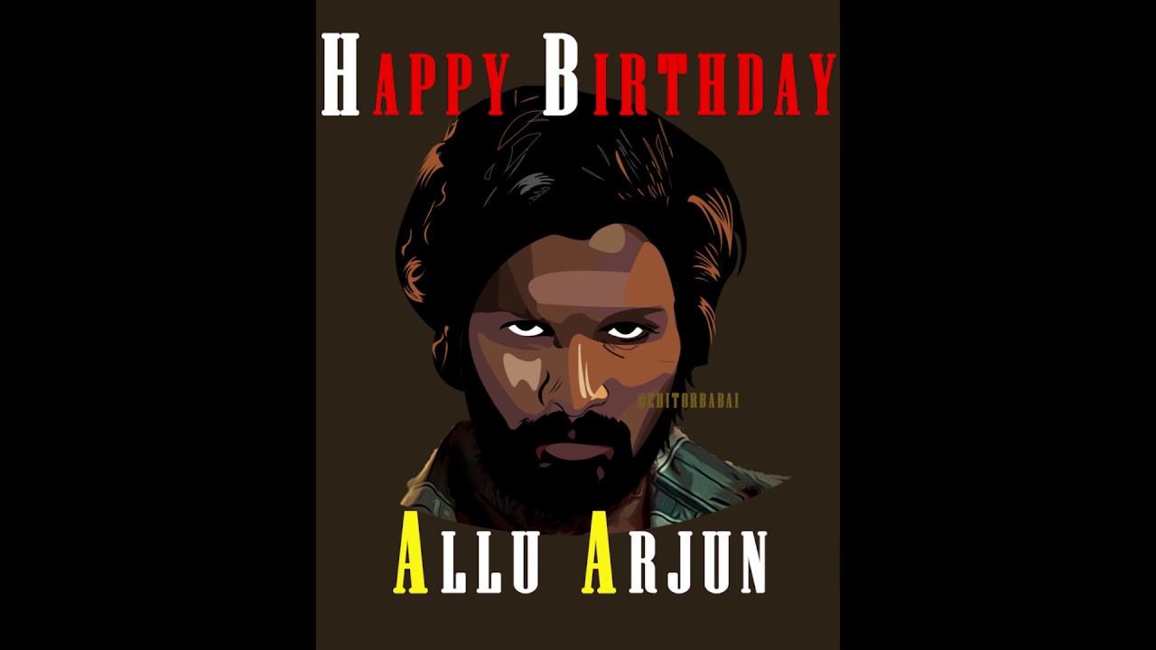 Allu Arjun - Vexel Art / Vector Art / Cartoon Effect | Pushpa Poster ...