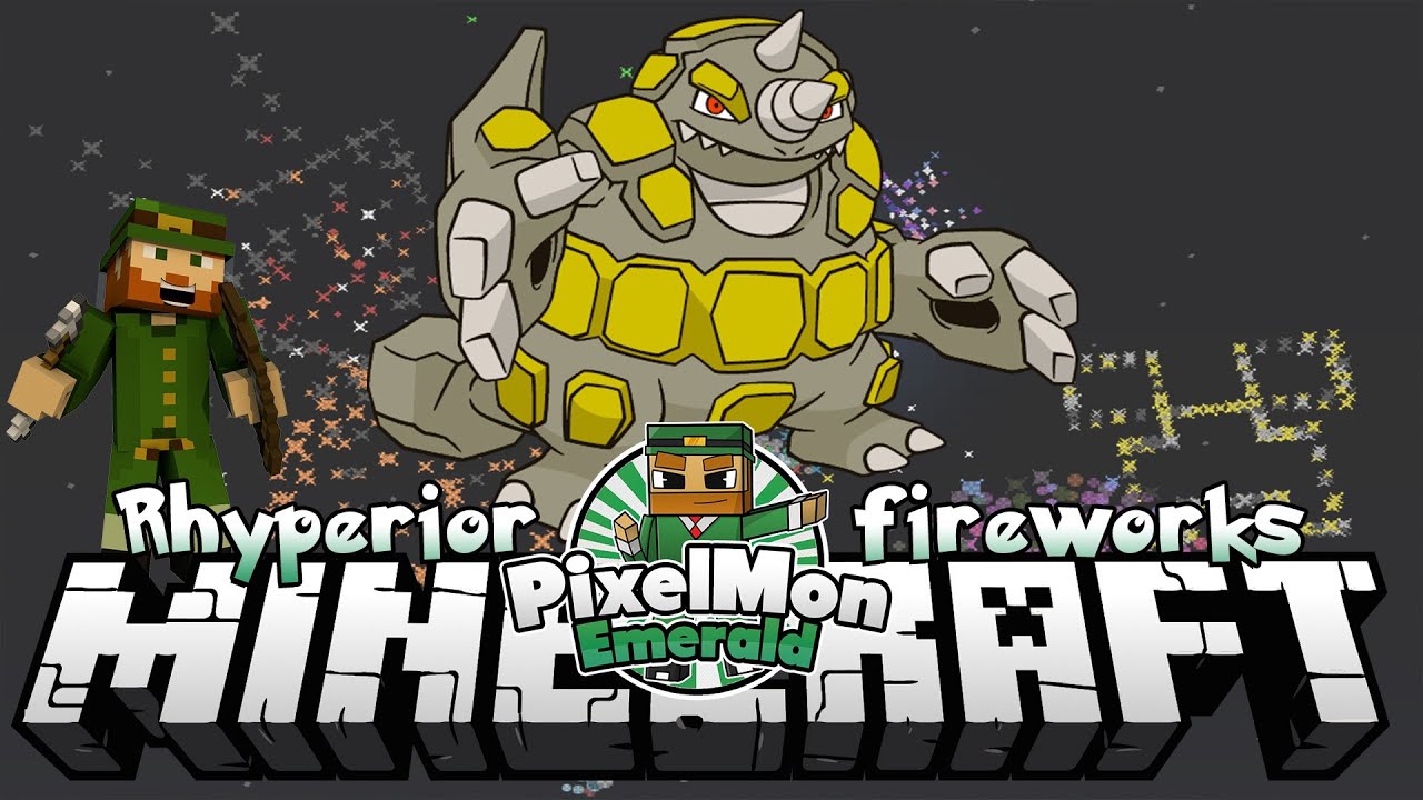 Minecraft Pixelmon Emerald #112 Rhyperior's Fireworks - YouTube