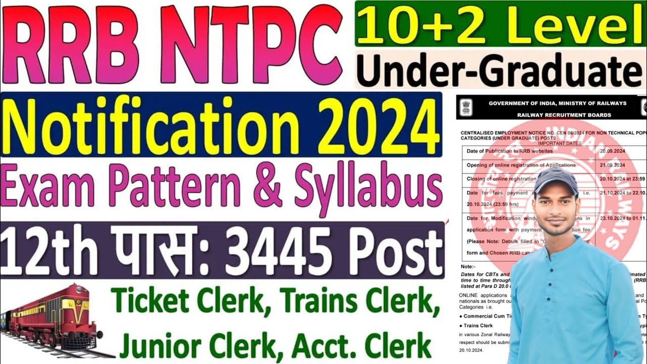 RRB NTPC 12th Level 2024 NTPC 12TH APPLY ONLINE 2024 Notification For rrb-ntpc-12th-level-2024-ntpc-12th-apply-online-2024-notification-for