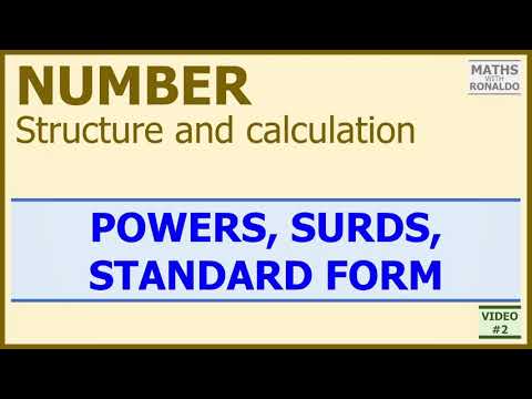 GCSE Maths | Powers, Surds, Standard Form (Number: Structure and ...