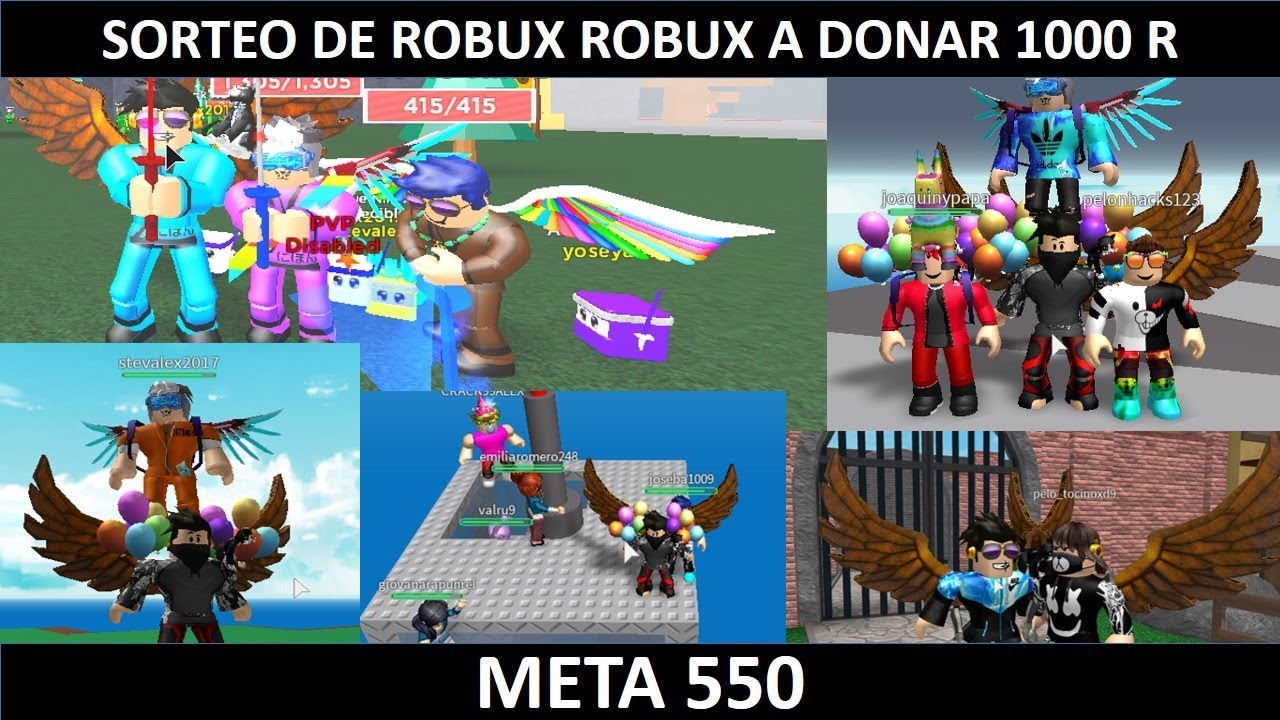 sorteo de robux meta 550 hasta cumplir la meta DARE 1000 ROBUX - YouTube