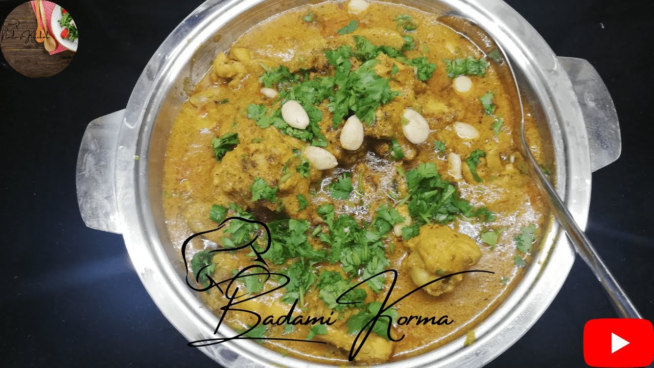 Chicken Badami Korma - YouTube
