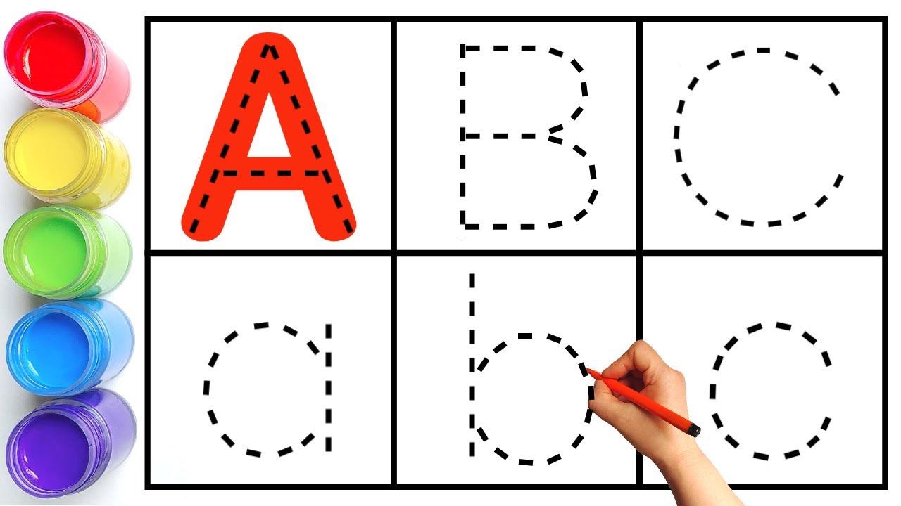 유아와 아이들을 위한 점선 따라 대문자 소문자 알파벳 쓰기 모음 Abcd 알파벳 쓰기 Alphabet Song A