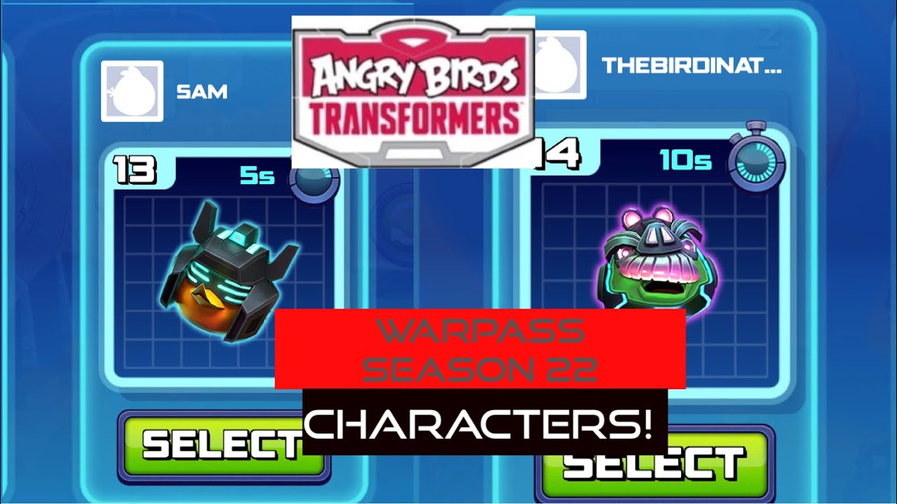 Angry Birds Transformers Characters