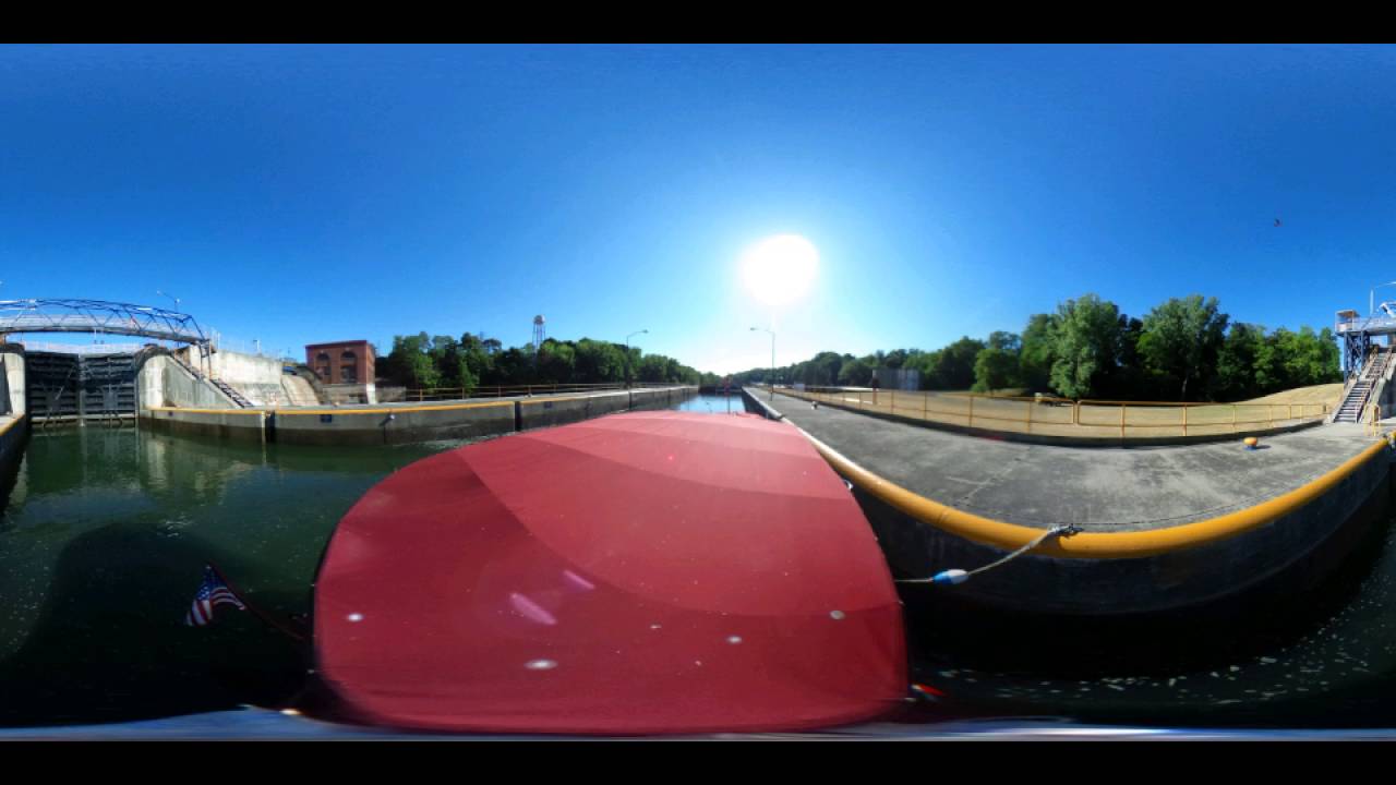 Cayuga-Seneca Canal Locks CS2/3 1:20 timelapse 360 video - YouTube