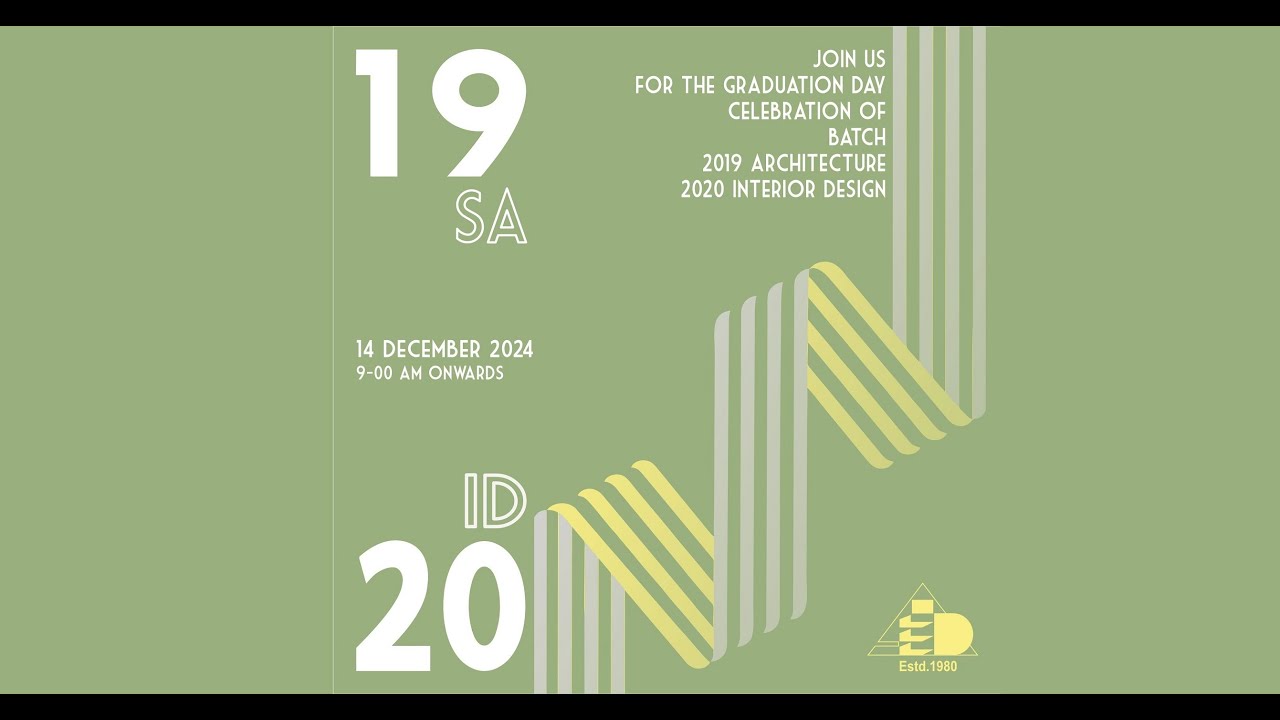 The Graduation Day Celebration Of Batch 2019 Architecture & 2020 ...