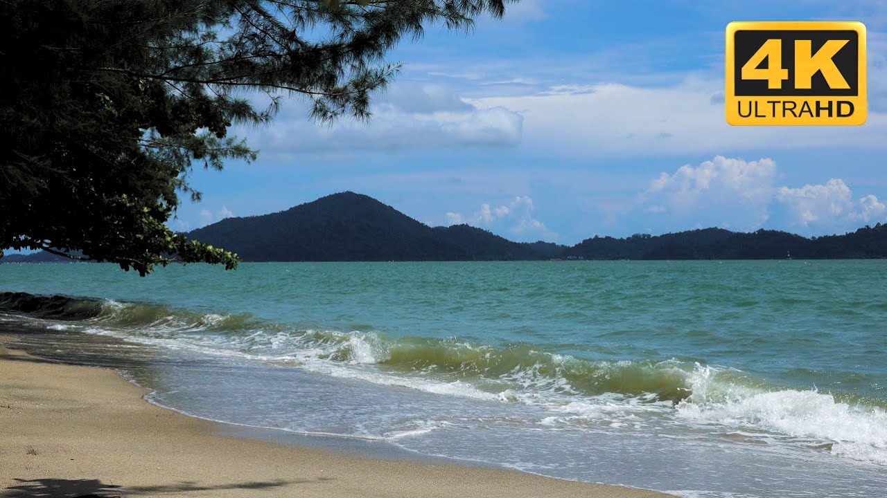 Relaxing Sound of Waves | Teluk Senangin, Perak | 4K Video - YouTube