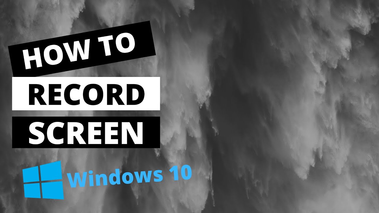 How to record Screen on Windows 10 EASYEST WAY - YouTube